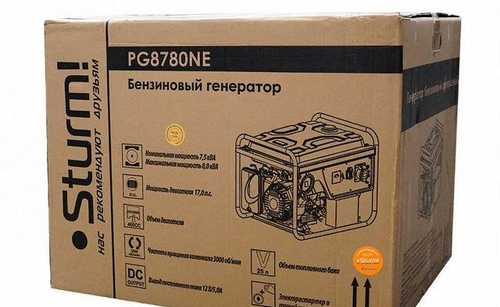 Генератор бензиновый Sturm PG8780NE 8ква