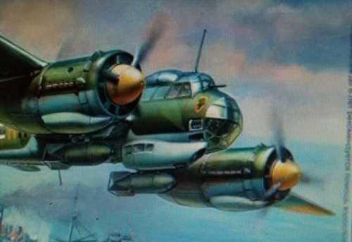 Немецкий бомбардировщик "Юнкерс" Ju-88A
