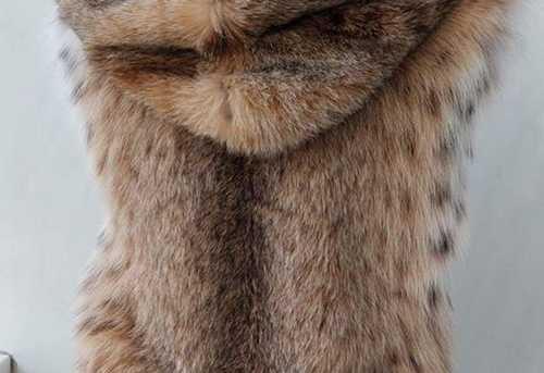 Меховая жилетка Рысь степная Камышовый кот