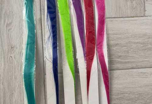 Цветные пряди для волос