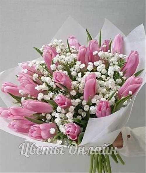 Букет цветы тюльпаны