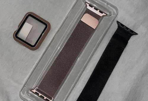 Ремешок и защитное стекло apple watch 38mm