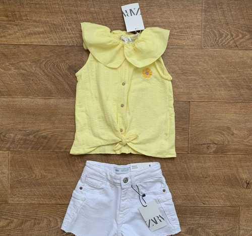 Кофточка и шортики Zara новые116 оригинал