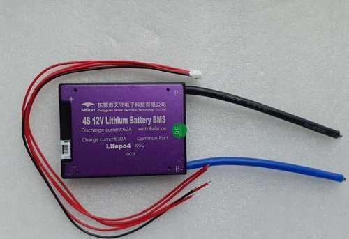 BMS Lifepo4 4S 12V 60A/30A