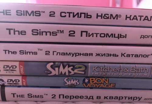 Коллекция дисков игры Sims