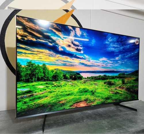 Безрамочный 4K qled гигант Hisense 190см SMART TV