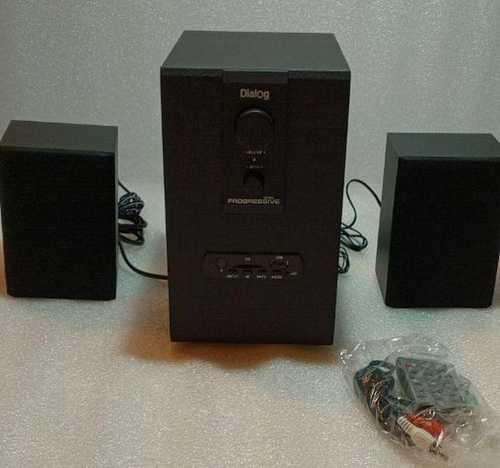 Колонки 2.1 Dialog Progressive AP-150 black, 10W 2*5W RMS, USB SD reader,офс0000166822