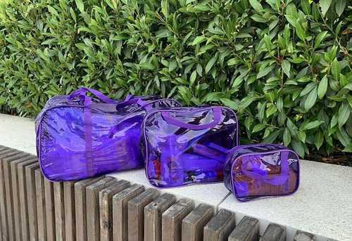 Готовая сумка в роддом «Органик VIP», фиолетовая