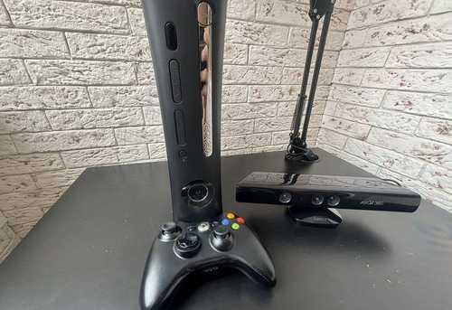 Xbox 360 120gb + kinect + 35 игр