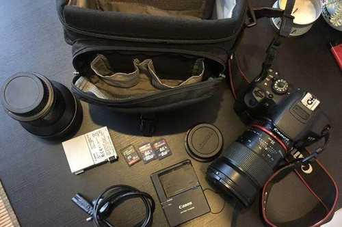 Canon EOS 700d и 2 объектива Samyang