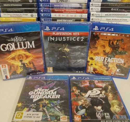 PS4 Persona/ Injustice/ Gollum/ Gundam/ RedFaction