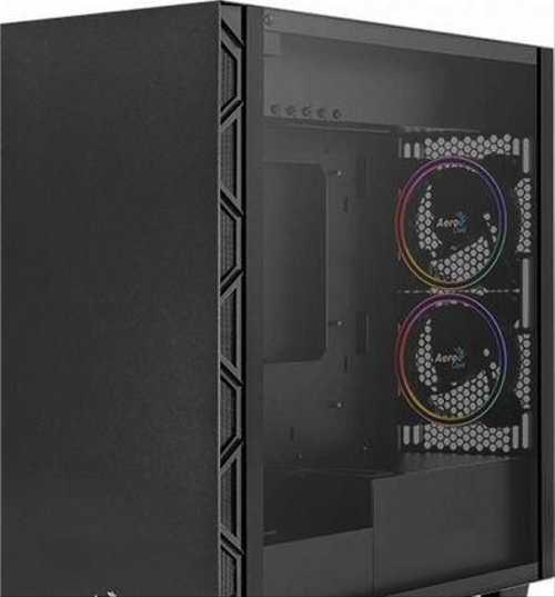 Корпус Aerocool Flo Saturn frgb-G-BK-v1 черный без