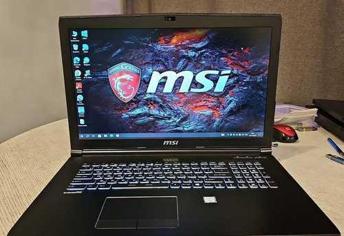 MSI 17 IPS FHD i7-7700HQ 8-ядер/16Gb/1256SSD/4Gb