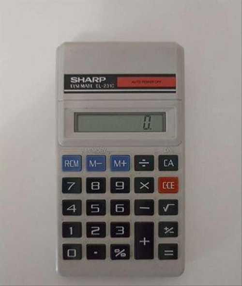 Калькулятор sharp else mate el-231c