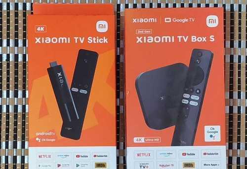 Приставка Xiaomi tv stick и tv box s (2 поколение)