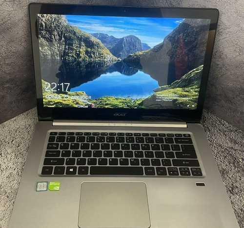 Тонкий ноутбук acer swift/ i5-7200u/ mx150