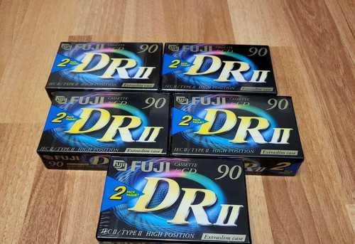 10 аудиокассет Fuji DR II 90 хром