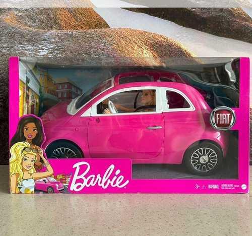 Новая кукла Barbie и розовый Fiat 500