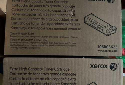 Картридж лазерный Xerox 106R03623 черный, с чипом