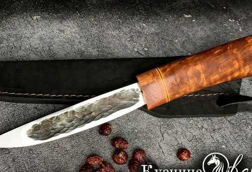 Нож Якутский кованый с долом из стали х12мф