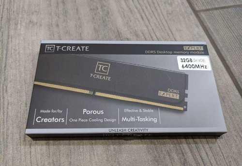 Team group DDR5 32GB 6400MHz T-Create Еxpert