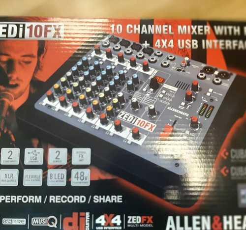 Новый микшерный пульт allen heath zedi10fx