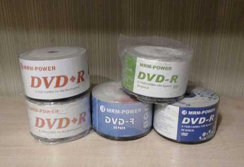 Компакт диски DVD-R DVD+R Новые. 50шт в упаковке