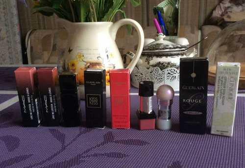 Помады MAC, Guerlain, блеск Clinique