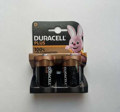 Батарейки duracell D 2 шт