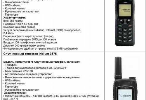 Спутниковый телефон iridium 9555 9575