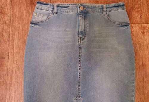 Джинсовая юбка elis и джинсы zara