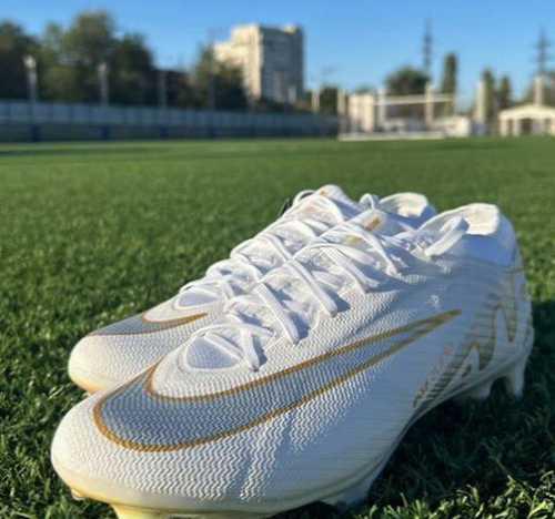 Бутсы Nike mercurial air zoom white pattern