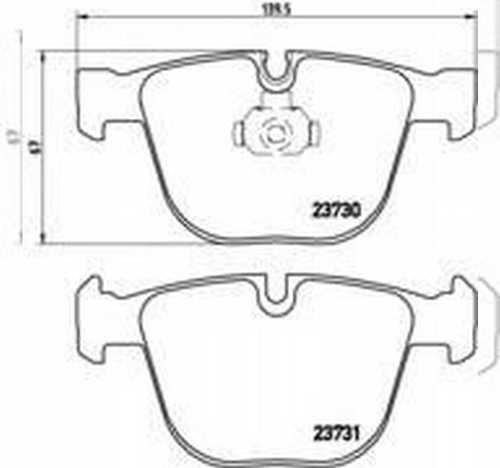 Колодки тормозные дисковые зад P06026 Brembo