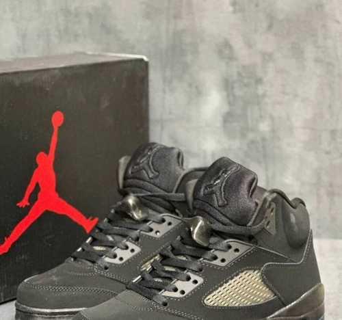 Кроссовки Nike air Jordan 5 black cat