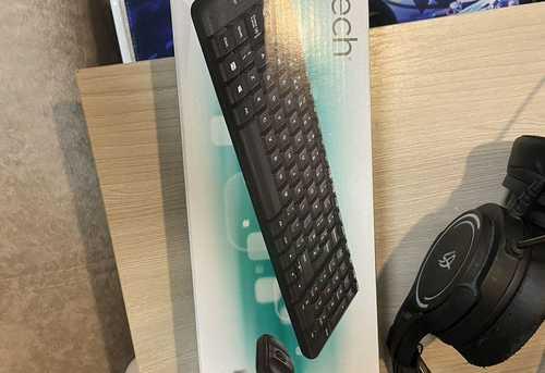 Беспроводная клавиатура и мышь logitech