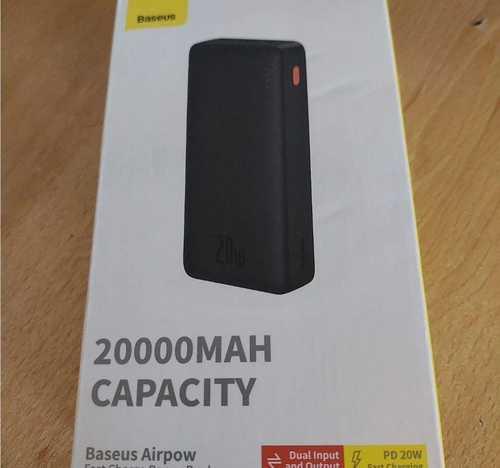 Powerbank baseus 20000 20w повербанк