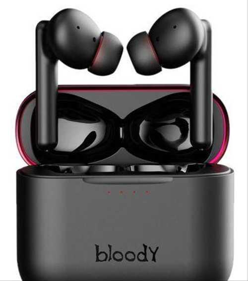 Беспроводные наушники A4Tech Bloody M90 black/red