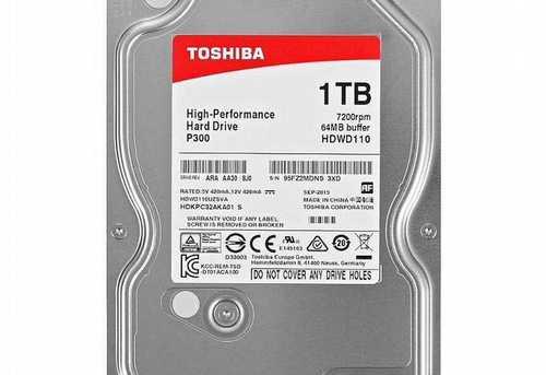 Жесткий диск HDD 3.5" Toshiba P300 1Tb (HD(WD110uz