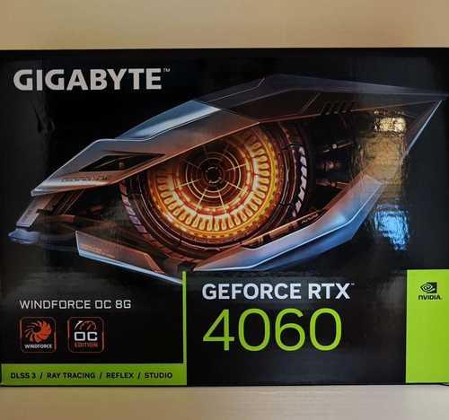 Новая Видеокарта Gigabyte RTX 4060 Windforce OC