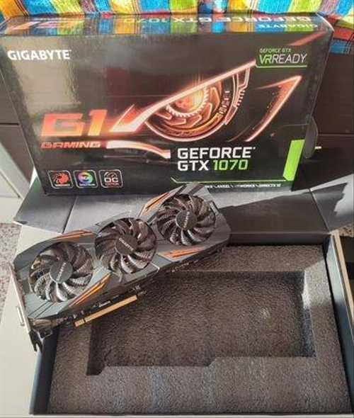 Видеокарта Gigabyte gaming GTX 1070 8g