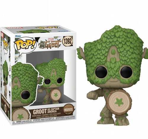 Фигурка Funko POP We are Groot: Groot as Captain A