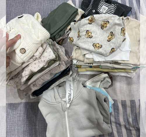 Пакет вещей для мальчика hm, carters, mjolk