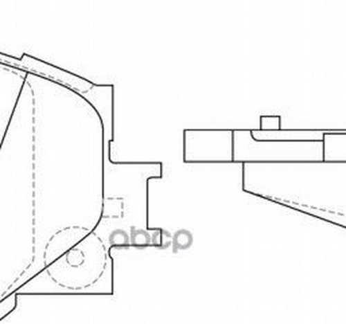 SB NagamochiBP21524 Колодки пер. toyota auris