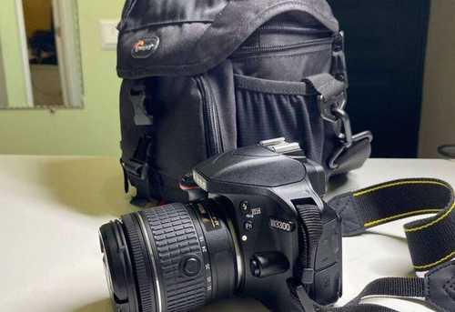 Фотоаппарат nikon d3300 kit (есть объектив)