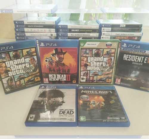 PS4 RDR/ GTA 5/ Resident/ Walking Dead/ Minecraft