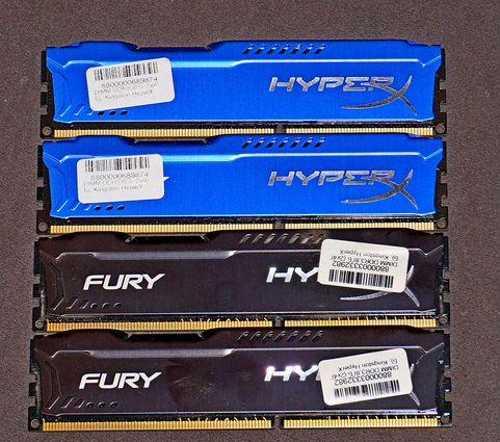 DDR3 16gb 1866MHz Kingston Fury Трейдин