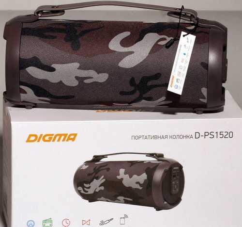 Беспроводная колонка digma D-PS1520 в камуфляже