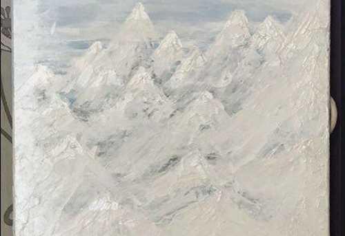 Картина снежные горные вершины 50х40х1,5 см