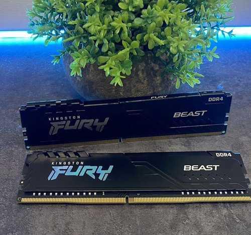 Оперативная память DDR4 kingston fury 16GB