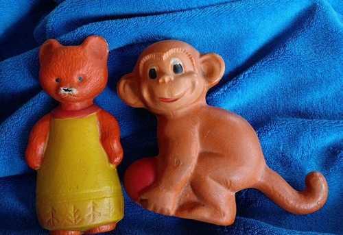 Антикварные, резиновые игрушки СССР (цена за две)